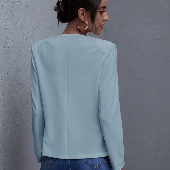 Jackets & Coats | Blazer Jacket Business Casual Open Front Black | Poshmark